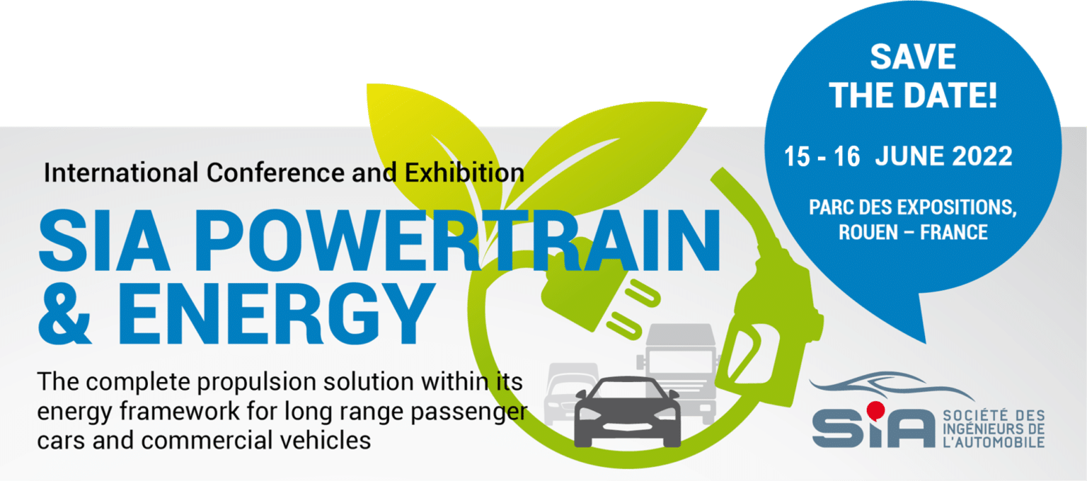 We will attend SIA Powertrain & Energy Rouen - June 2022 - GREENMOT
